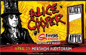 Alice Cooper-Alice’s Attic Tour-Qfm96 Birthday Bash @ Mershon ...